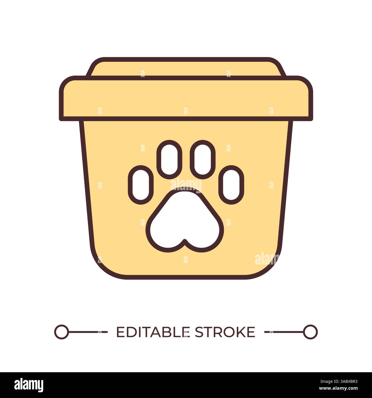 Animal waste container line color icon Stock Vector Image & Art - Alamy