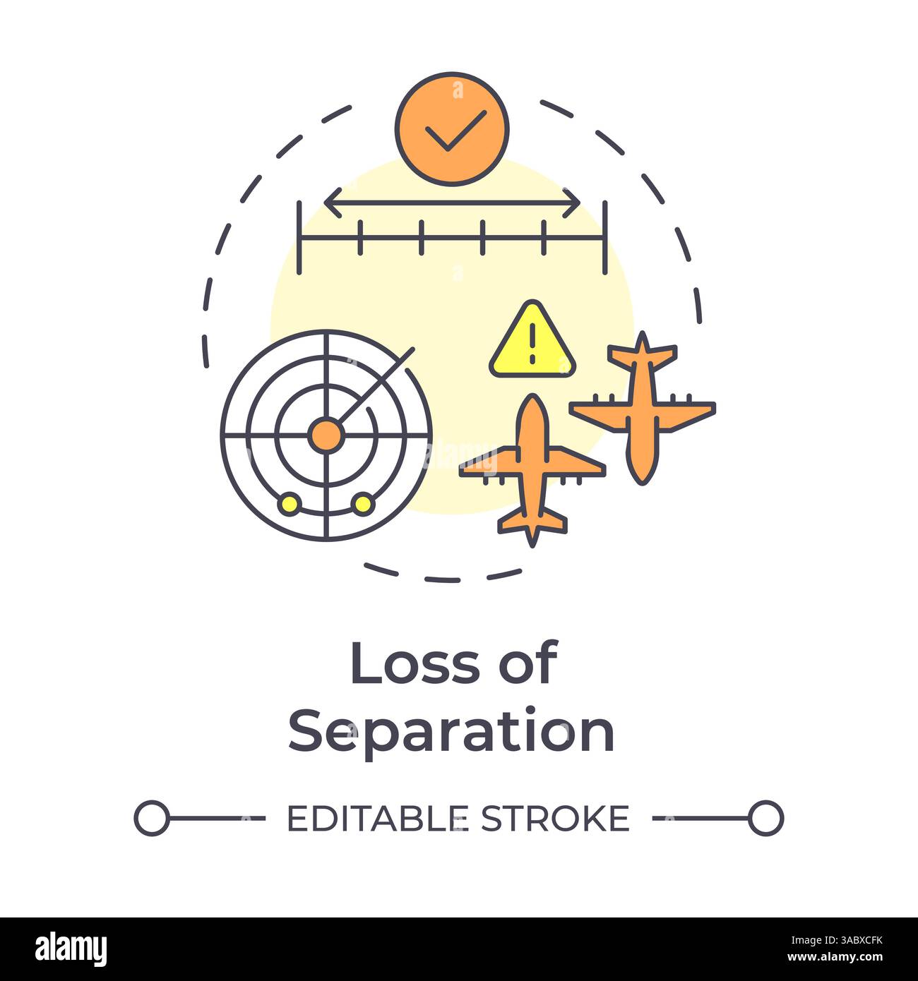 Separation loss multi color concept icon Stock Vector Image & Art - Alamy