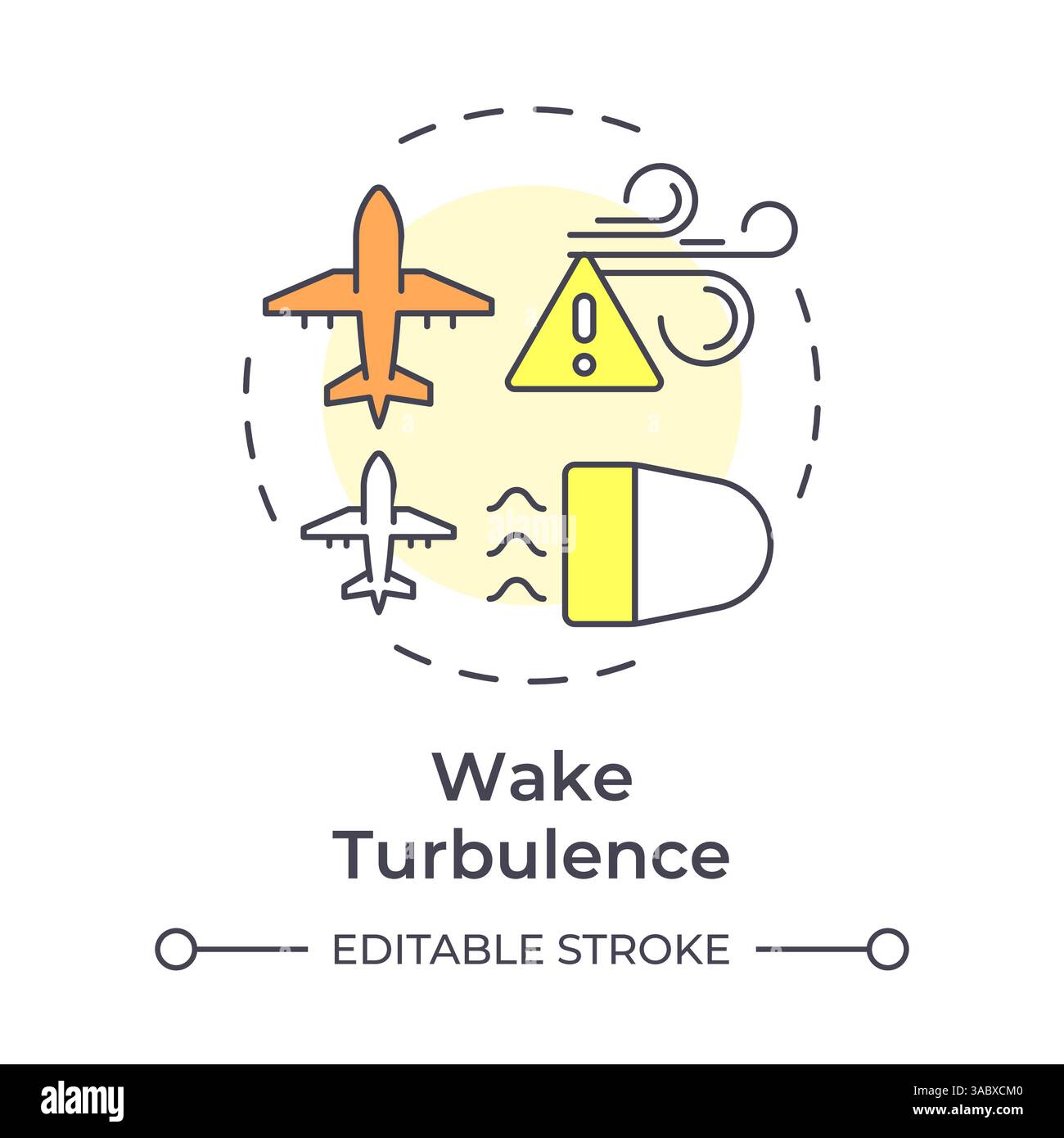 Aircraft turbulence Stock Vector Images - Alamy