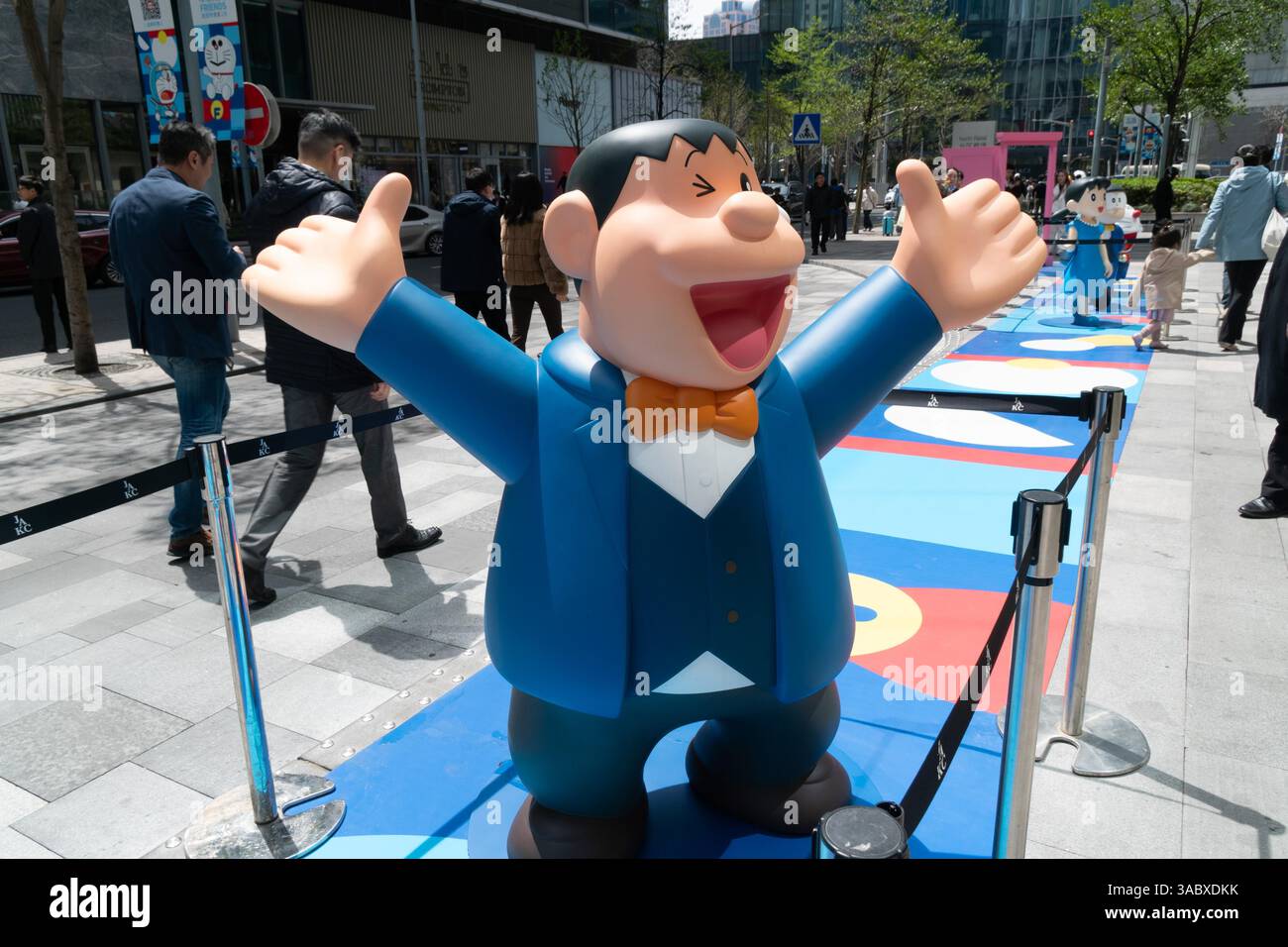 People visit a Doraemon exhibition in Shanghai, China, 31 March, 2025 ...
