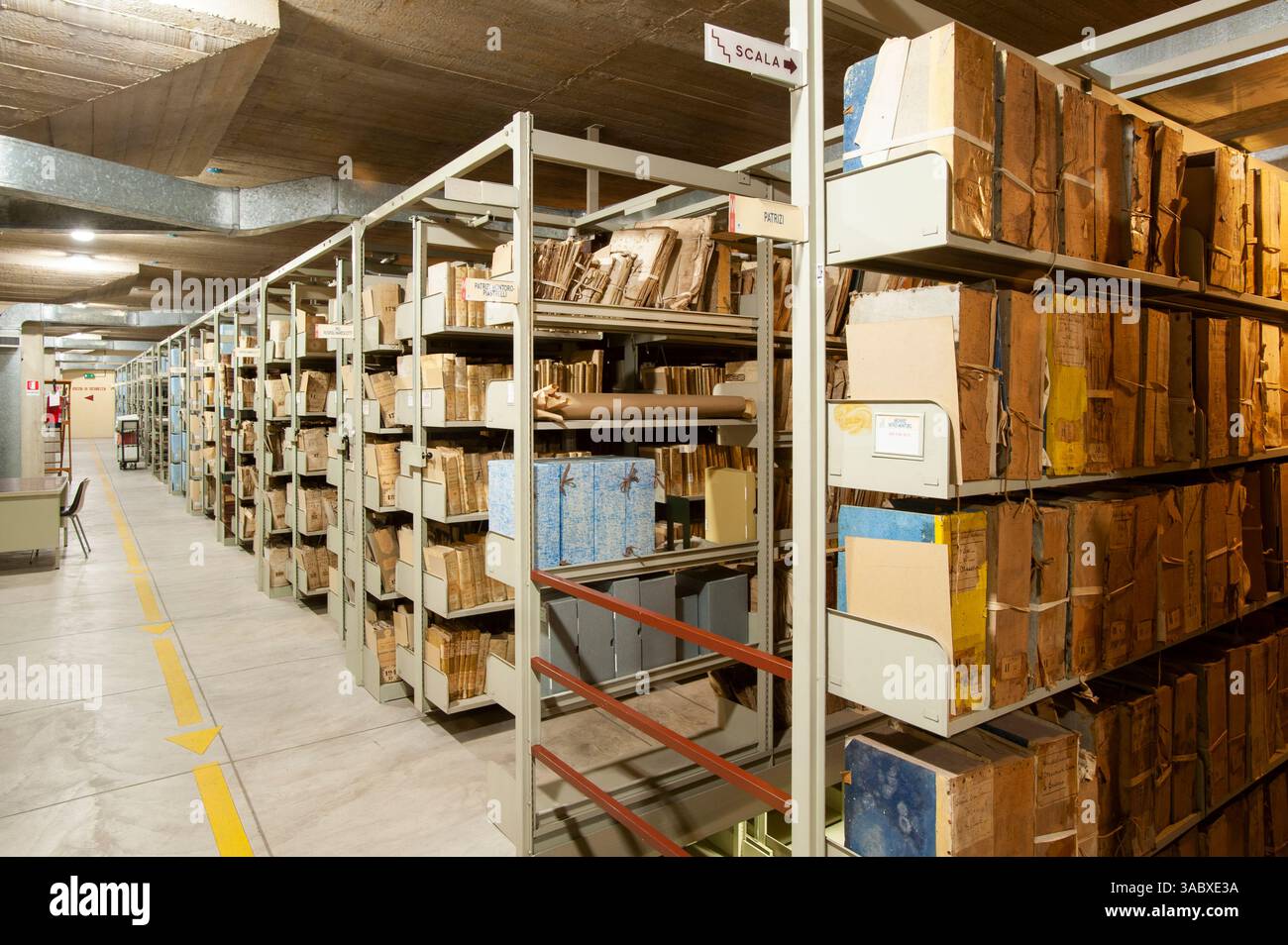 Second floor of the underground bunker of the Vatican Apostolic Archive ...