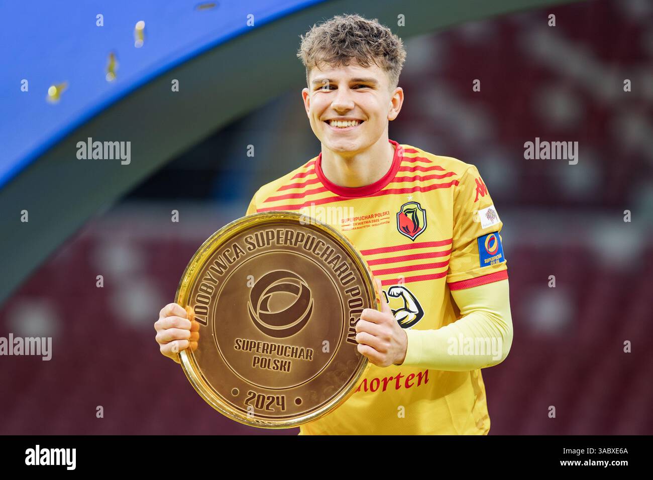 Warsaw Poland 02nd Apr 2025 Oskar Pietuszewski Of Jagiellonia