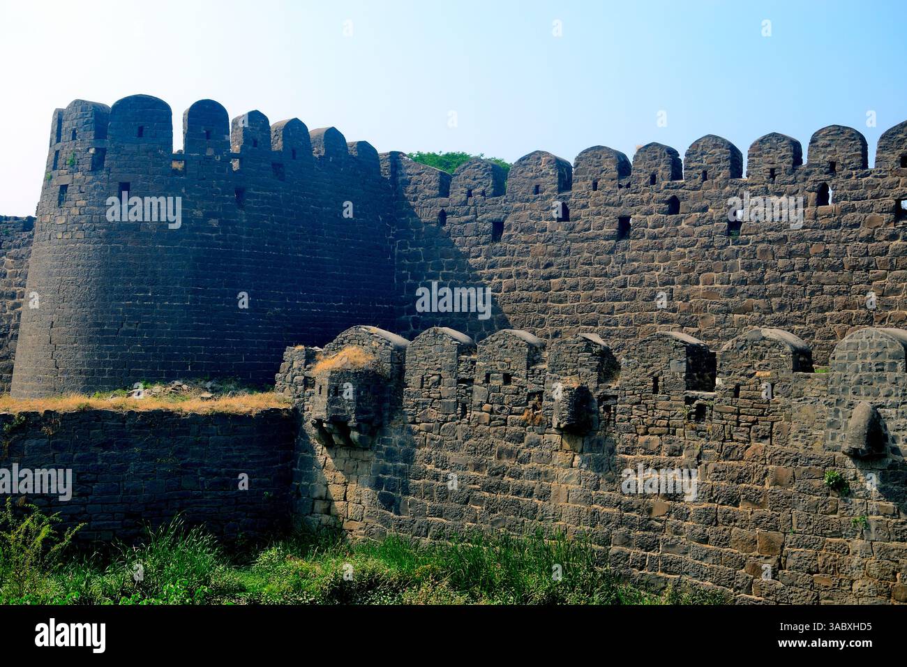 Partial view of Gulbarga fort was originally built by Raja Gulchand ...
