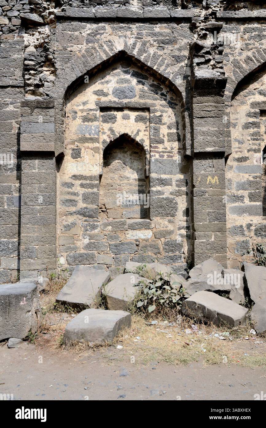 Partial view of Gulbarga fort was originally built by Raja Gulchand ...