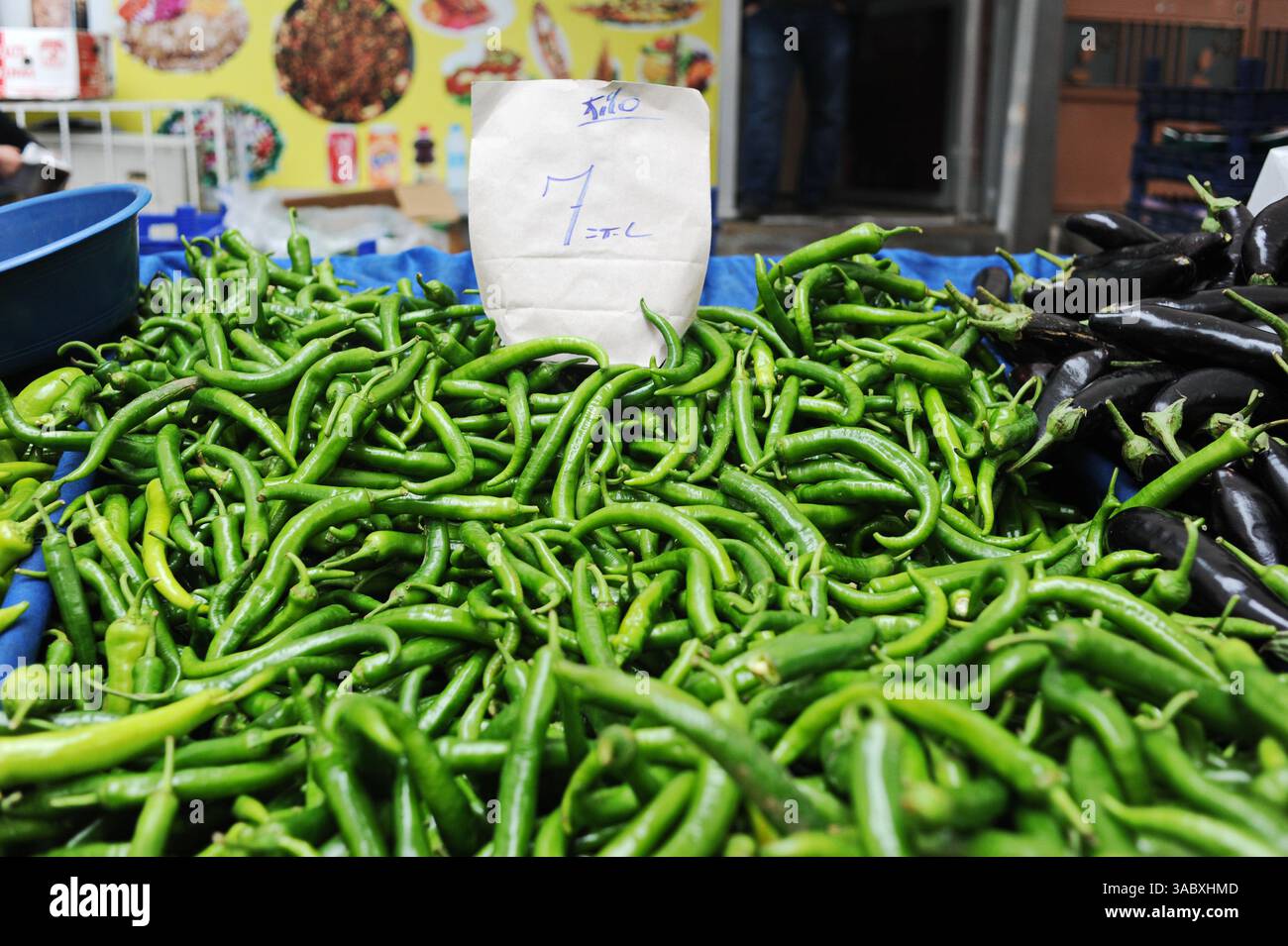 Big Bazaar-fair. People sell and buy food and household items on a ...