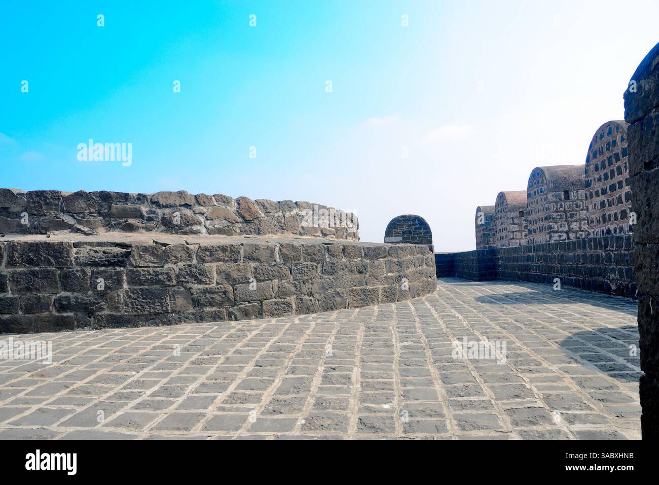 Partial view of Gulbarga fort was originally built by Raja Gulchand ...