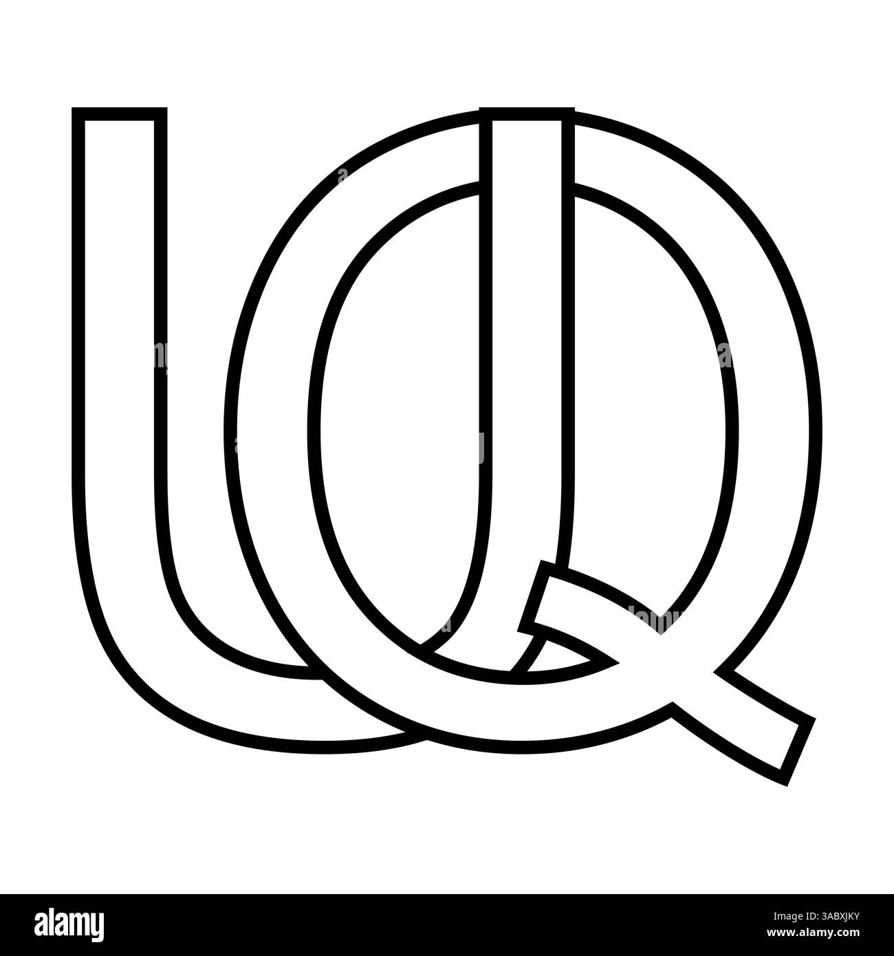 Qu icon Stock Vector Images - Alamy