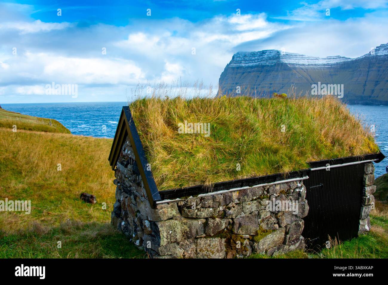 Turf House in Faroe Islands Stock Photo - Alamy