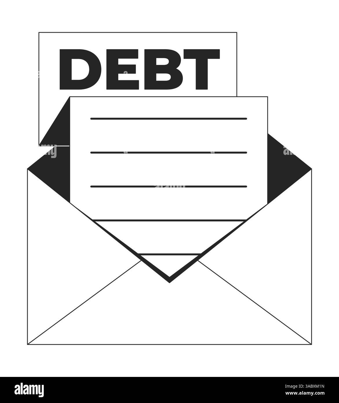 Unpaid bill Stock Vector Images - Alamy