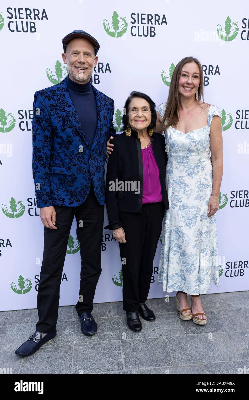 Los Angeles, USA. 02nd Apr, 2025. Josh Tickell, Dolores Huerta and ...
