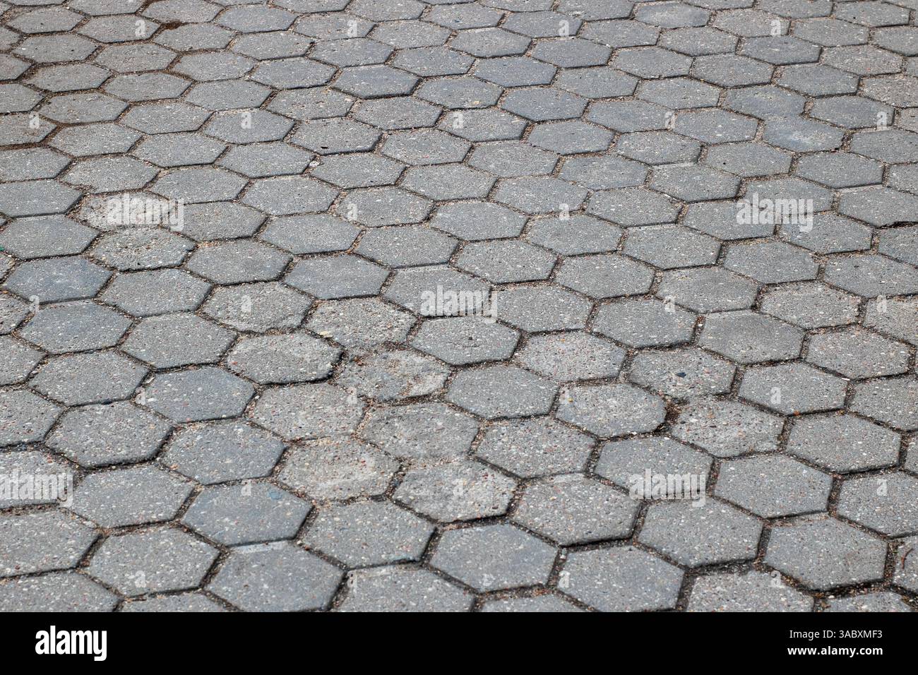 This image presents a detailed closeup view of a brick pavement ...