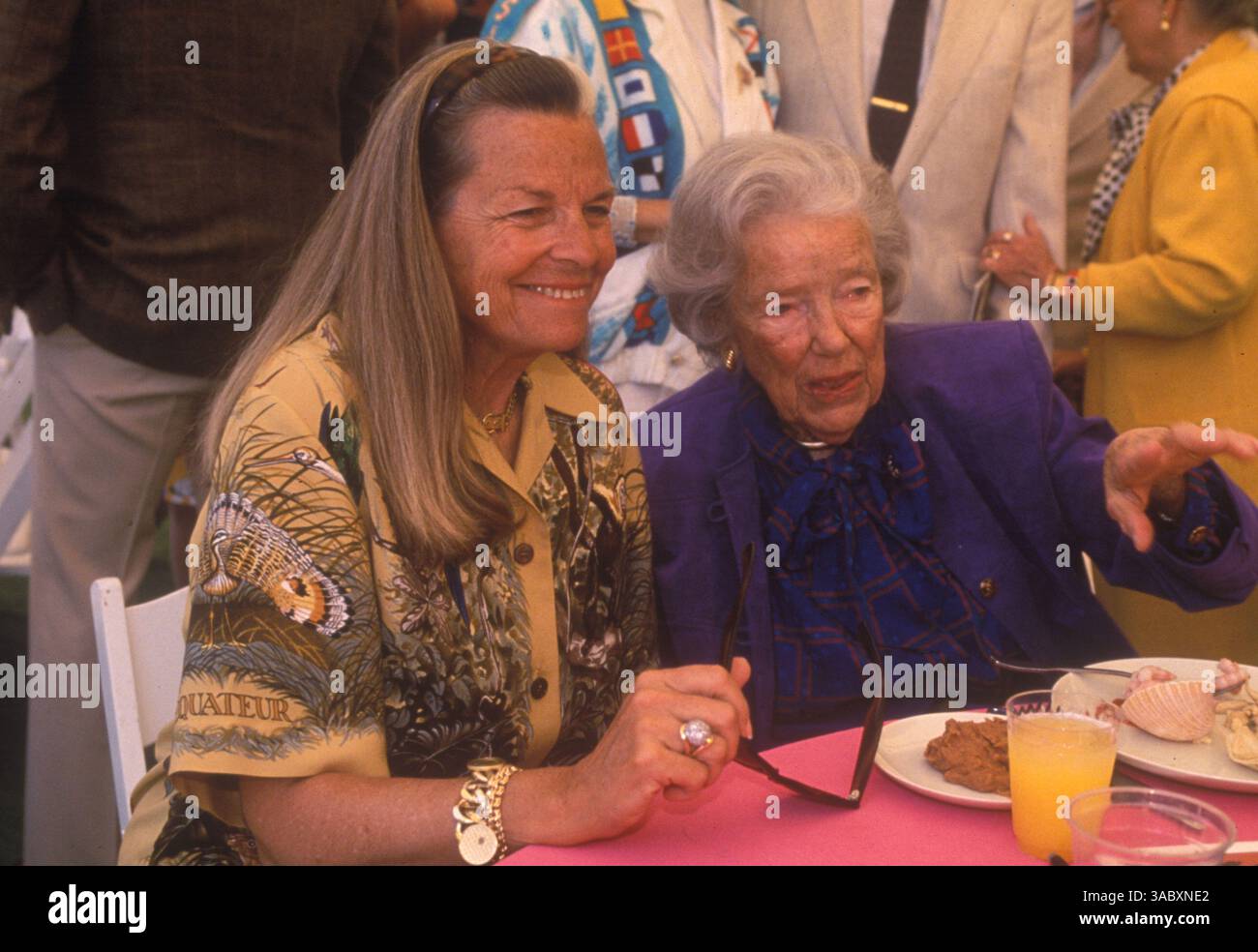 Feb 15, 1994 - USA - Joan Irvine Smith with Athalie Clarke. (Credit ...