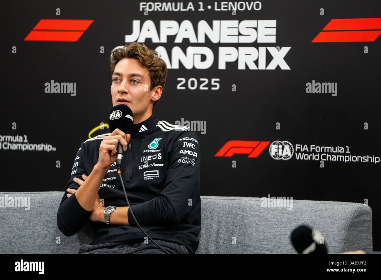 GEORGE RUSSELL (GBR) of Mercedes-AMG PETRONAS F1 Team #63 during the FORMULA 1 LENOVO JAPANESE ...
