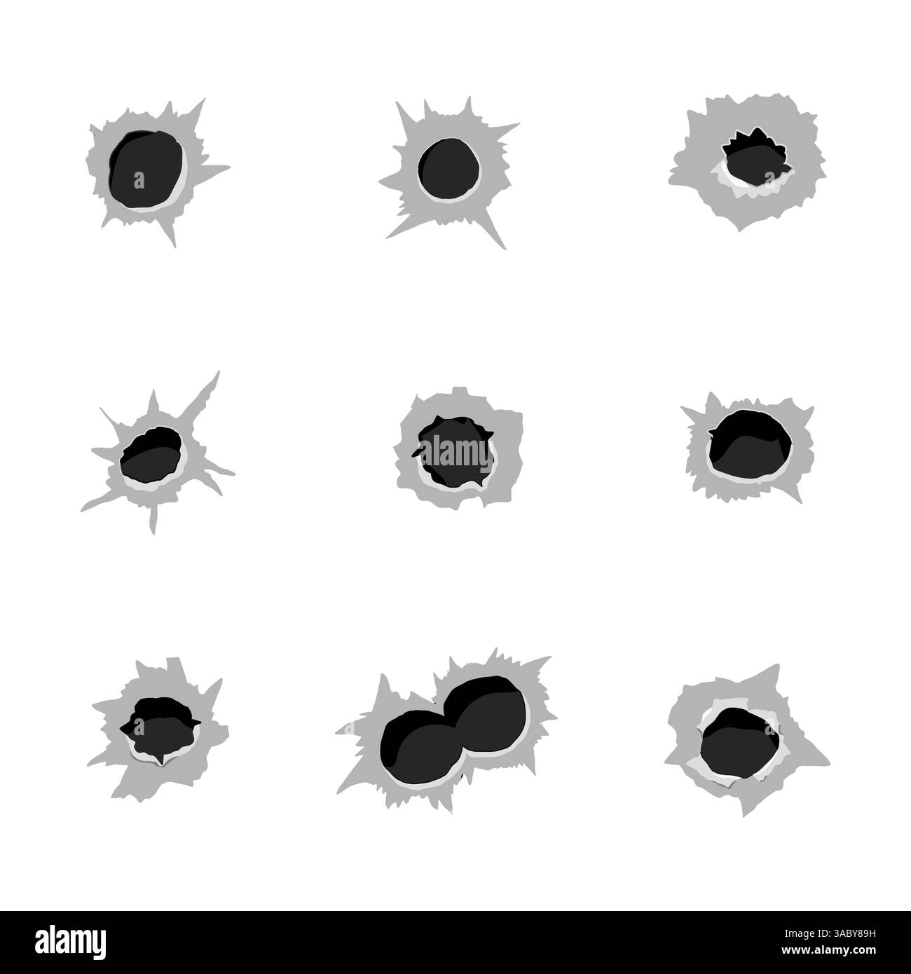 Bullet hole gun shot weapon mark silhouette, impact gun, bullet hole ...