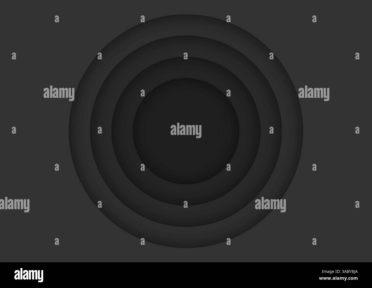 Paper layer circle solid black abstract background. Round shape use for ...