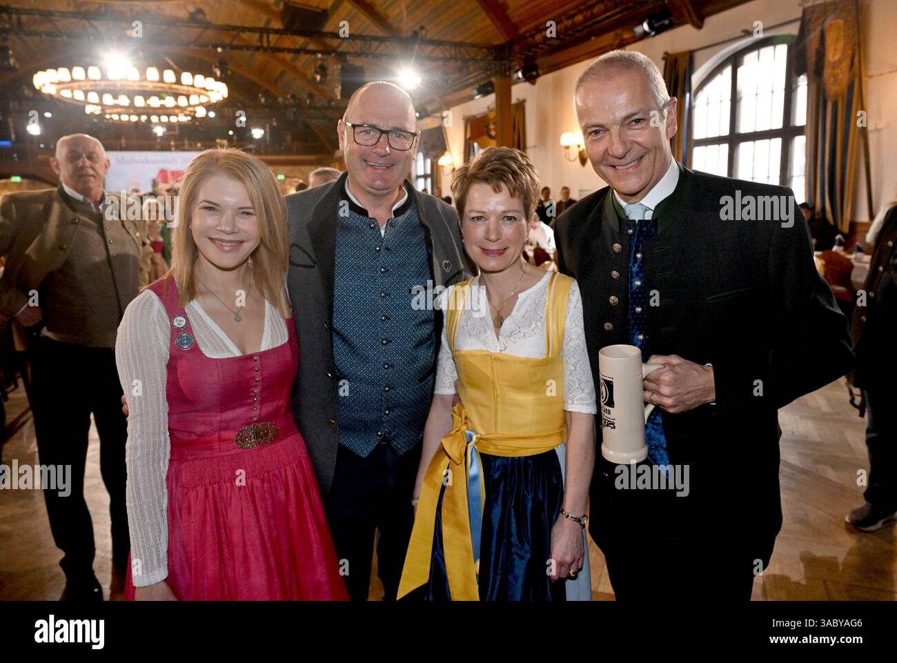02 April 2025, Bavaria, Munich: Actors Silke Popp and Bernhard Ulrich ...