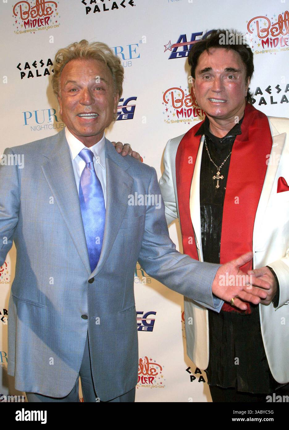 Feb 20, 2008; Las Vegas, Nevada, USA; Showmen SIEGFRIED FISCHBACHER and ...