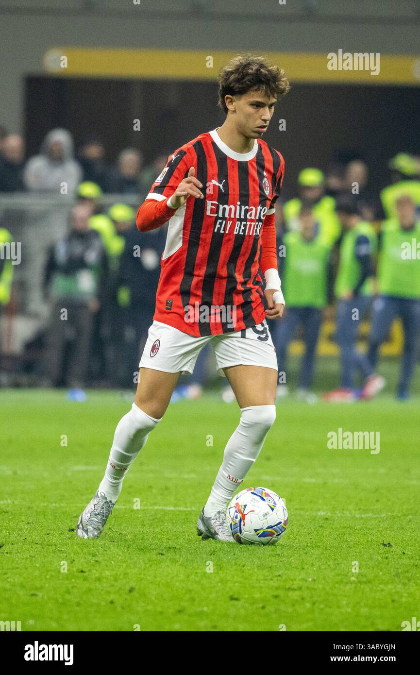 Joao Felix A.C. Milan during serie A match AC Milan vs Fc ...