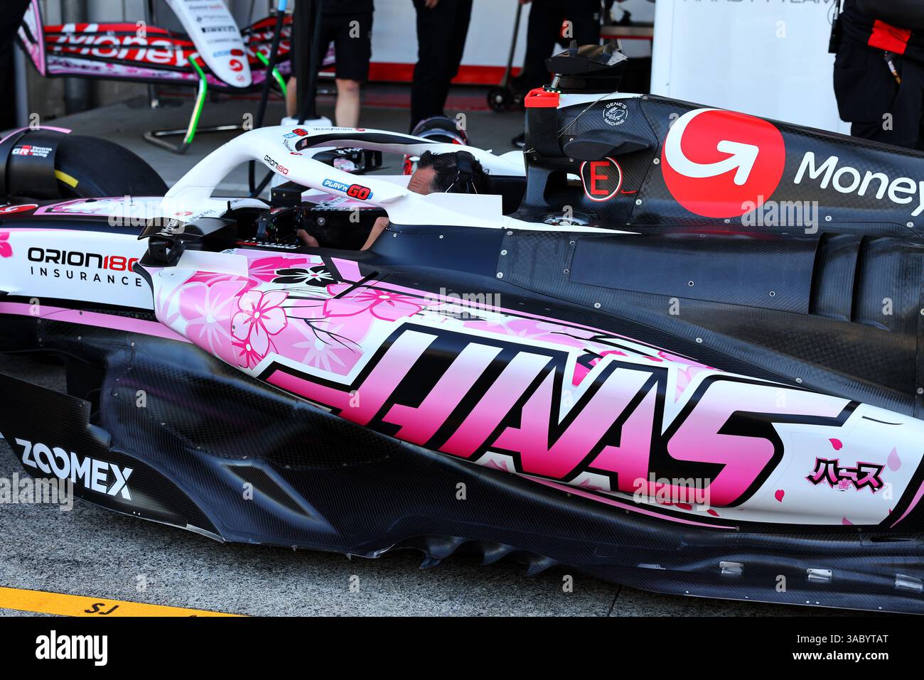 Suzuka, Japan. 03rd Apr, 2025. Haas VF-25 - blossom livery. 03.04.2025 ...