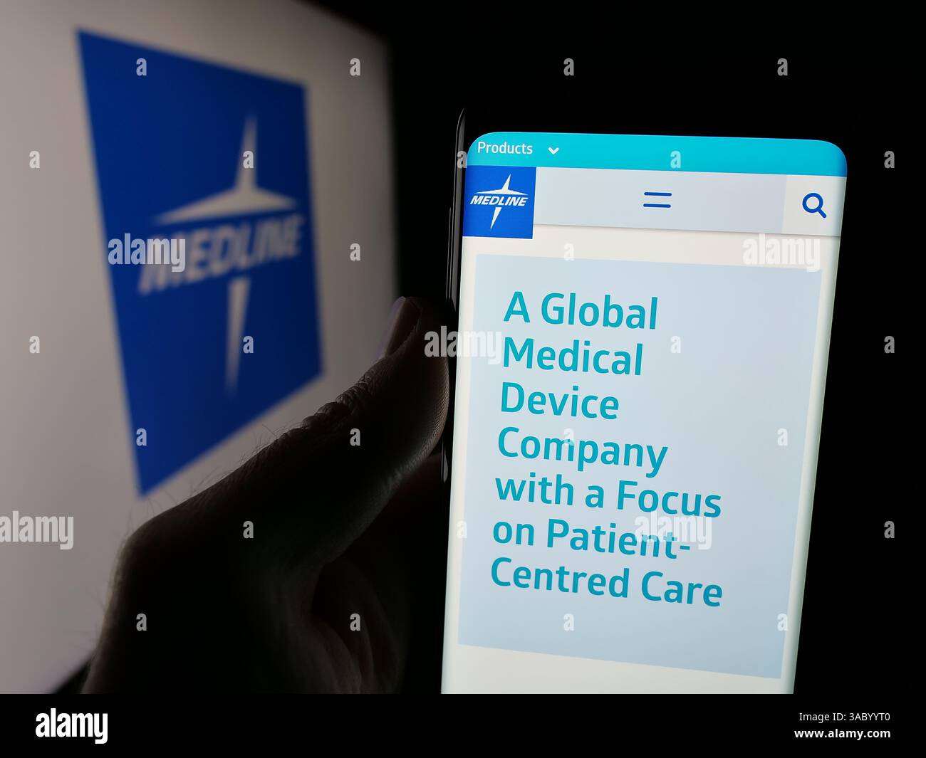 Germany. 7th Mar, 2025. In this photo illustration, a web page with the ...