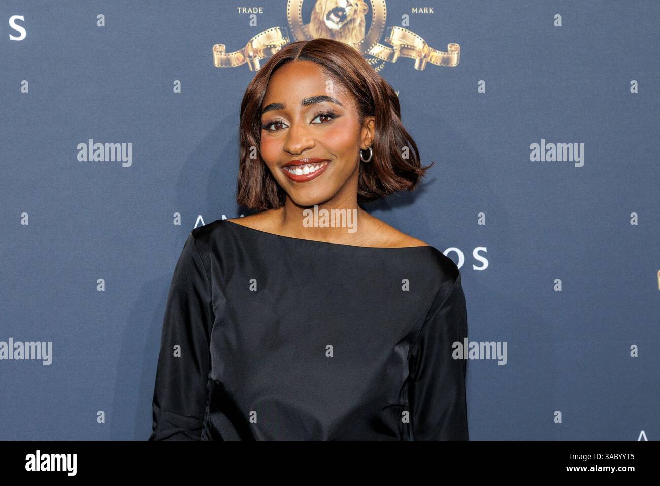 Ayo Edebiri attends the Amazon MGM Studios presentation during ...