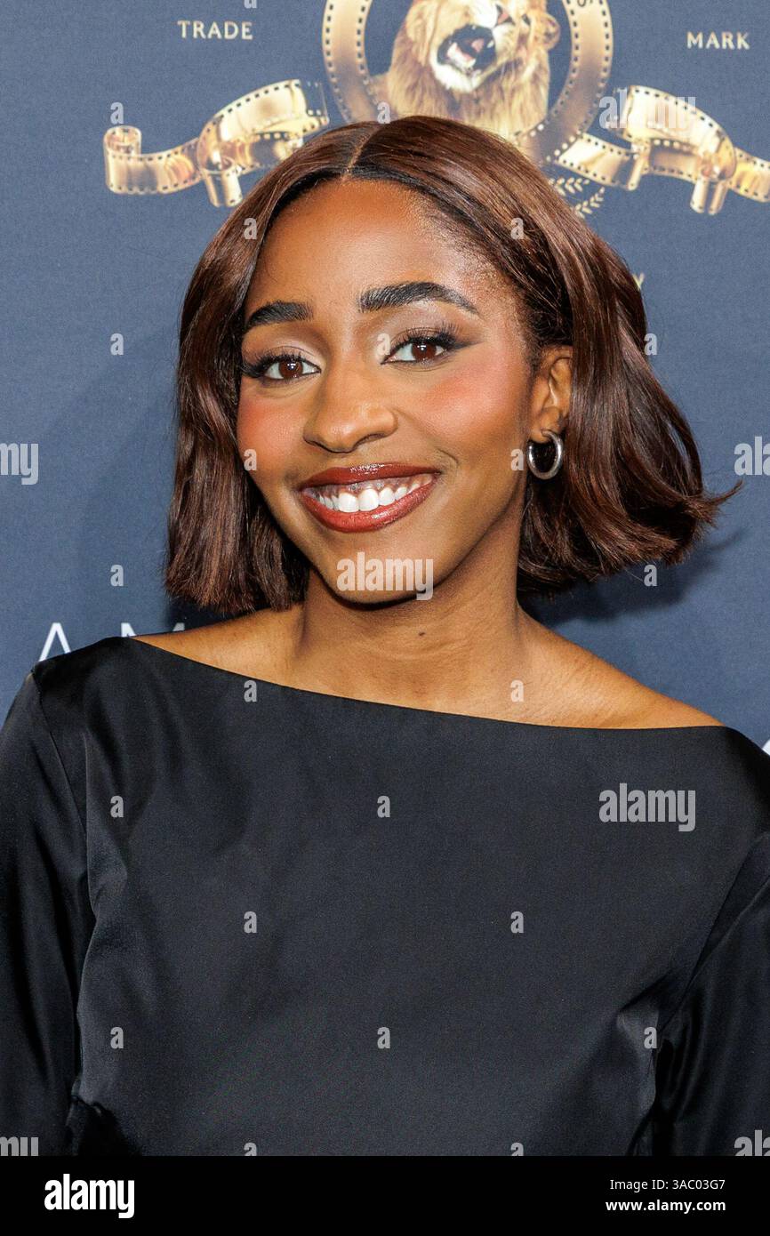 Ayo Edebiri attends the Amazon MGM Studios presentation during ...