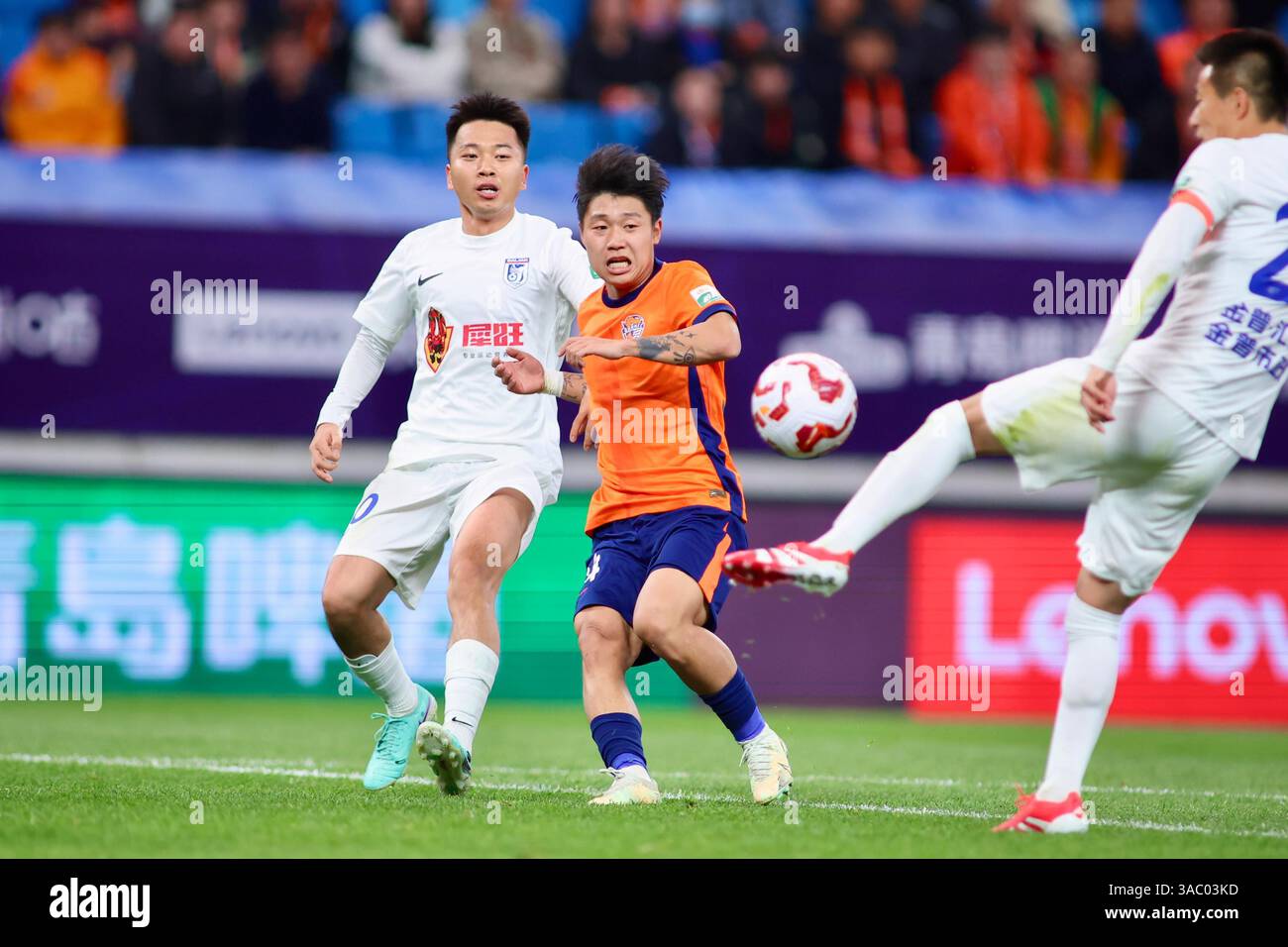 Qingdao Hainiu Football Club 1-1 draw Dalian Yingbo Football Club at ...