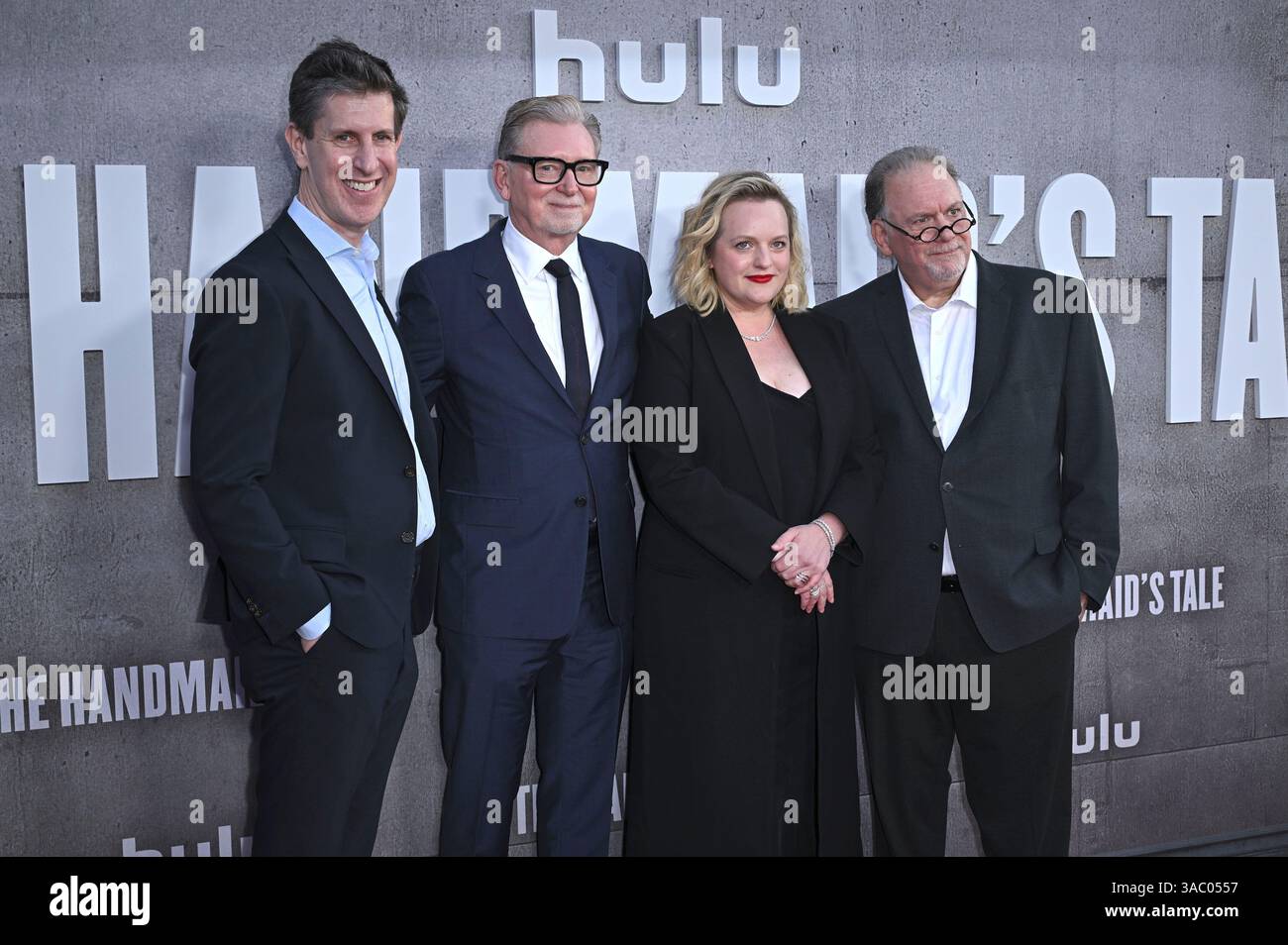 Craig Erwich, Warren Littlefield, Elisabeth Moss und Bruce Miller bei ...