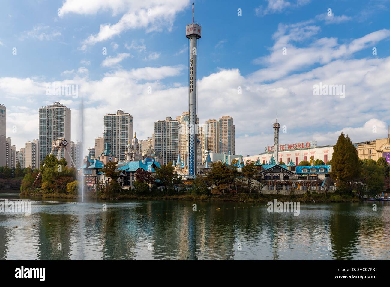 Lotte World Tower and amusement park is a 123-story skyscraper and a ...