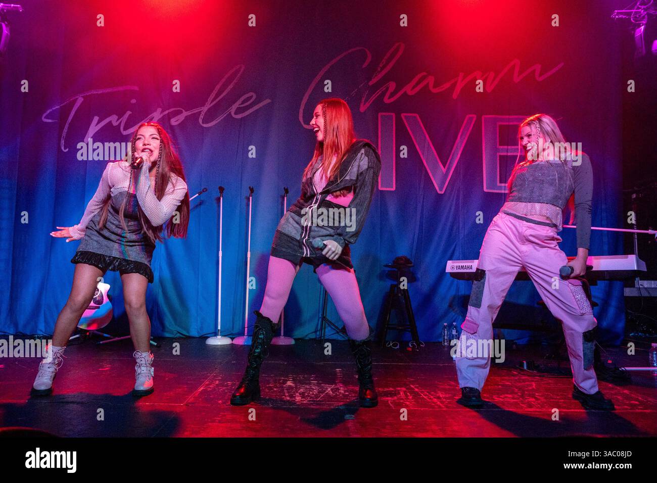 Triple Charm on stage as they kick off “Triple Charm Live - World Tour ...