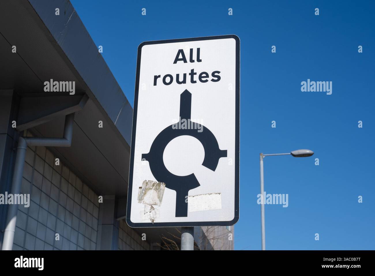 “All Routes” Highway Code road sign beside DG1 Leisure Complex ...