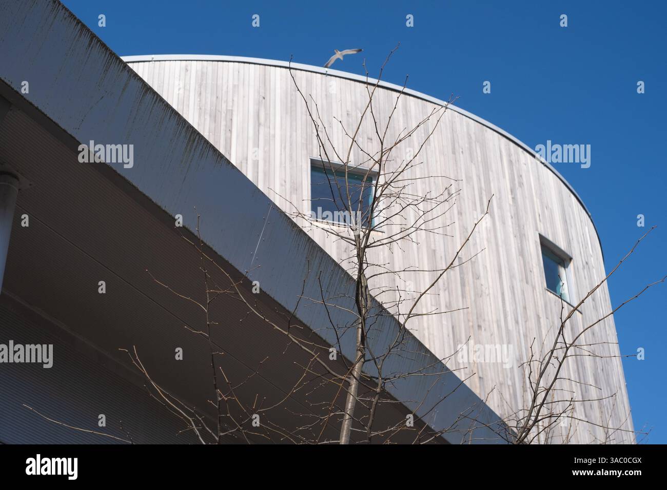 Looking up at the rotunda of the DG1 Leisure Complex in Dumfries town ...