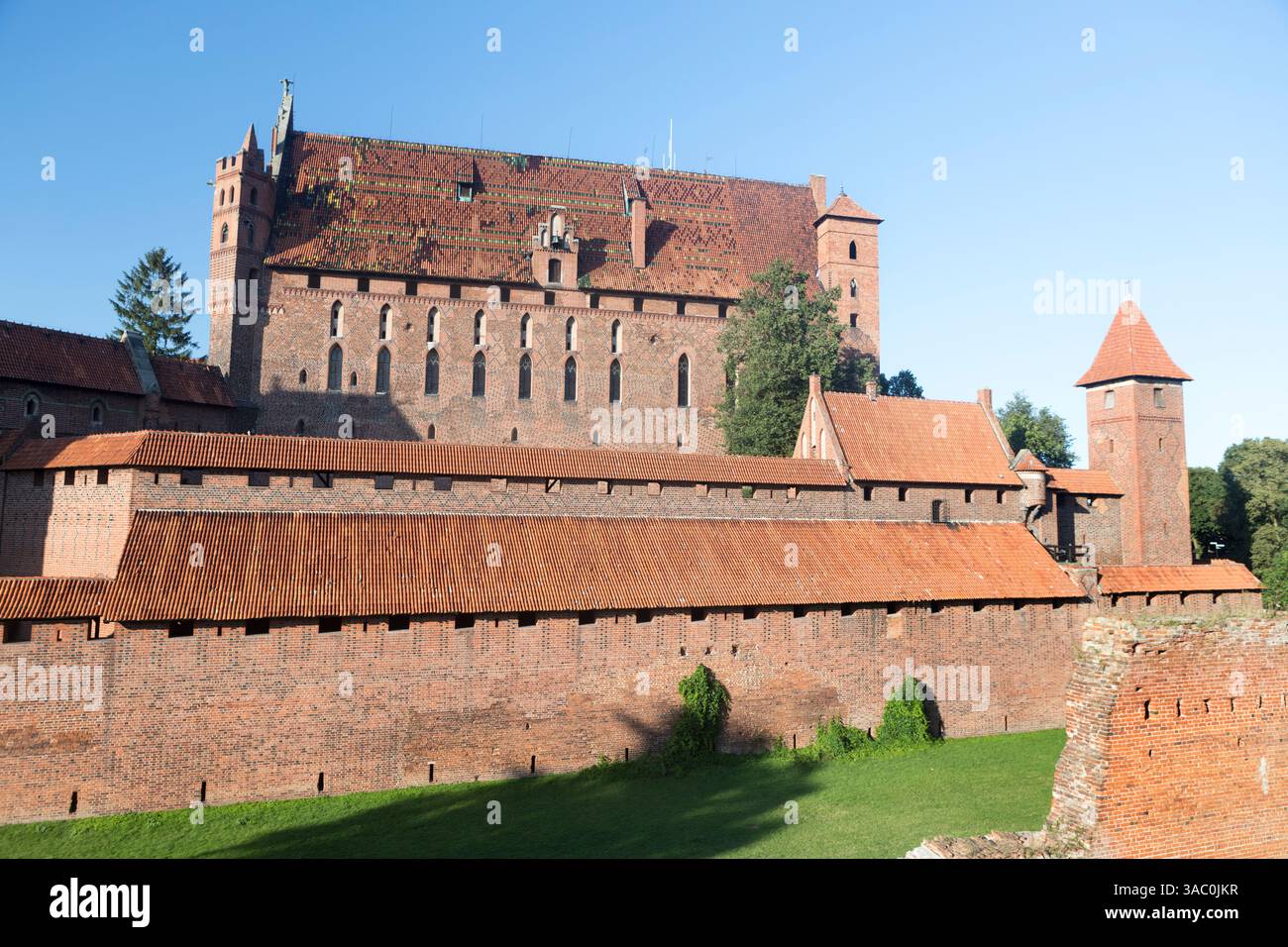 Poland, Malbork, Malbork Castle, one of the largest gothic castles in ...