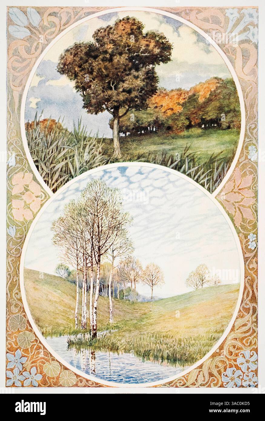 Landschaften two circular landscapes designed by Gerhard Heilmann from ...