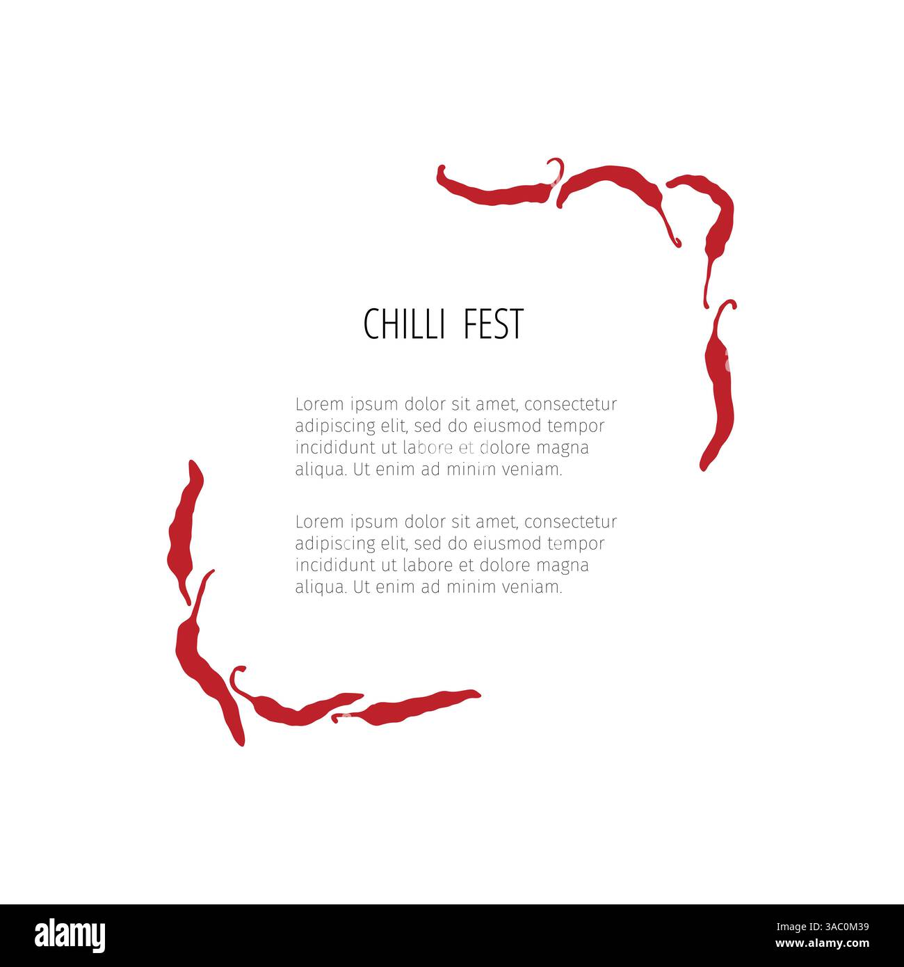 Red hot chili peppers vector border Stock Vector Image & Art - Alamy