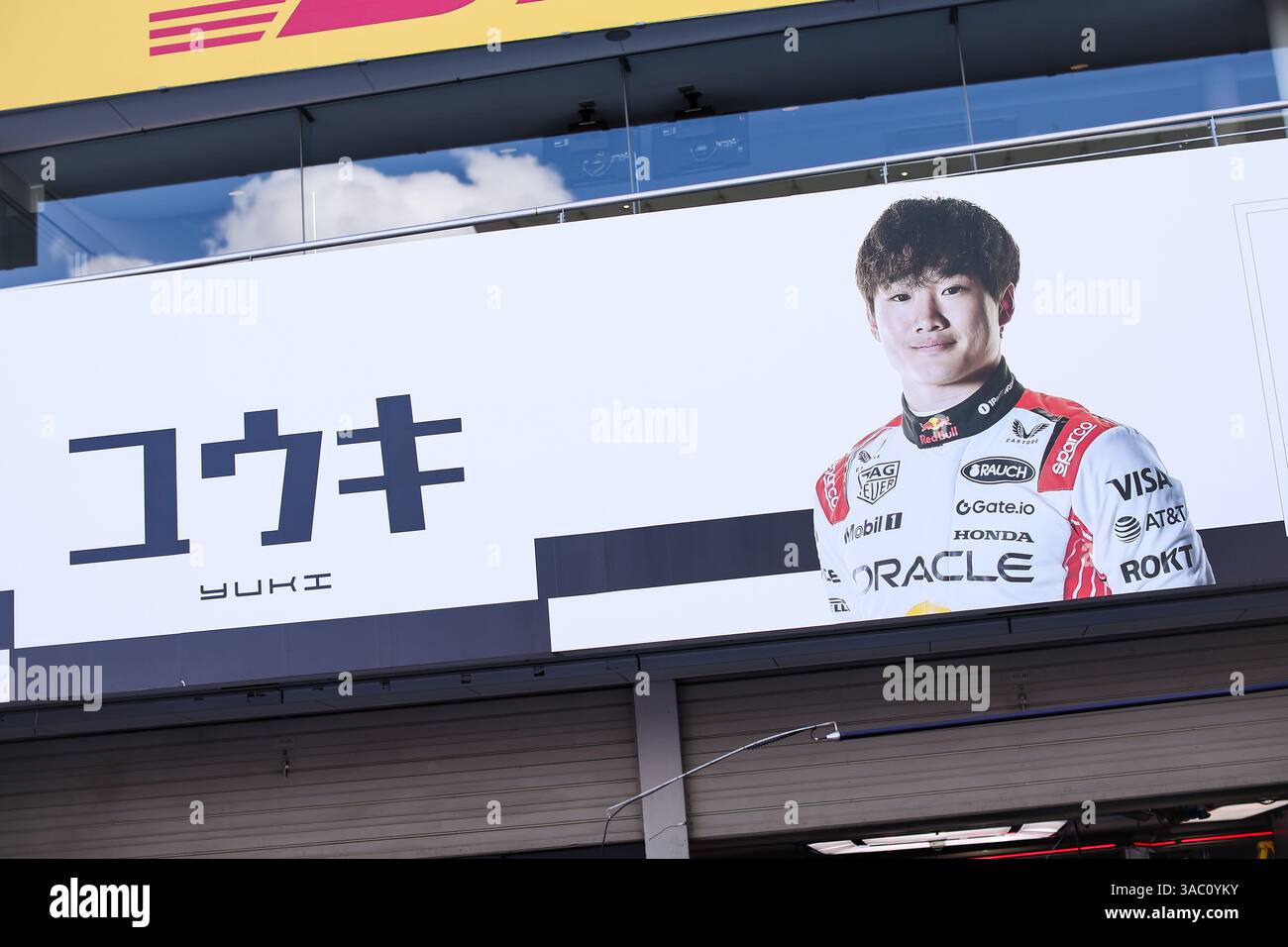 TSUNODA Yuki (jap), Red Bull Racing RB21, portrait, signae during the ...