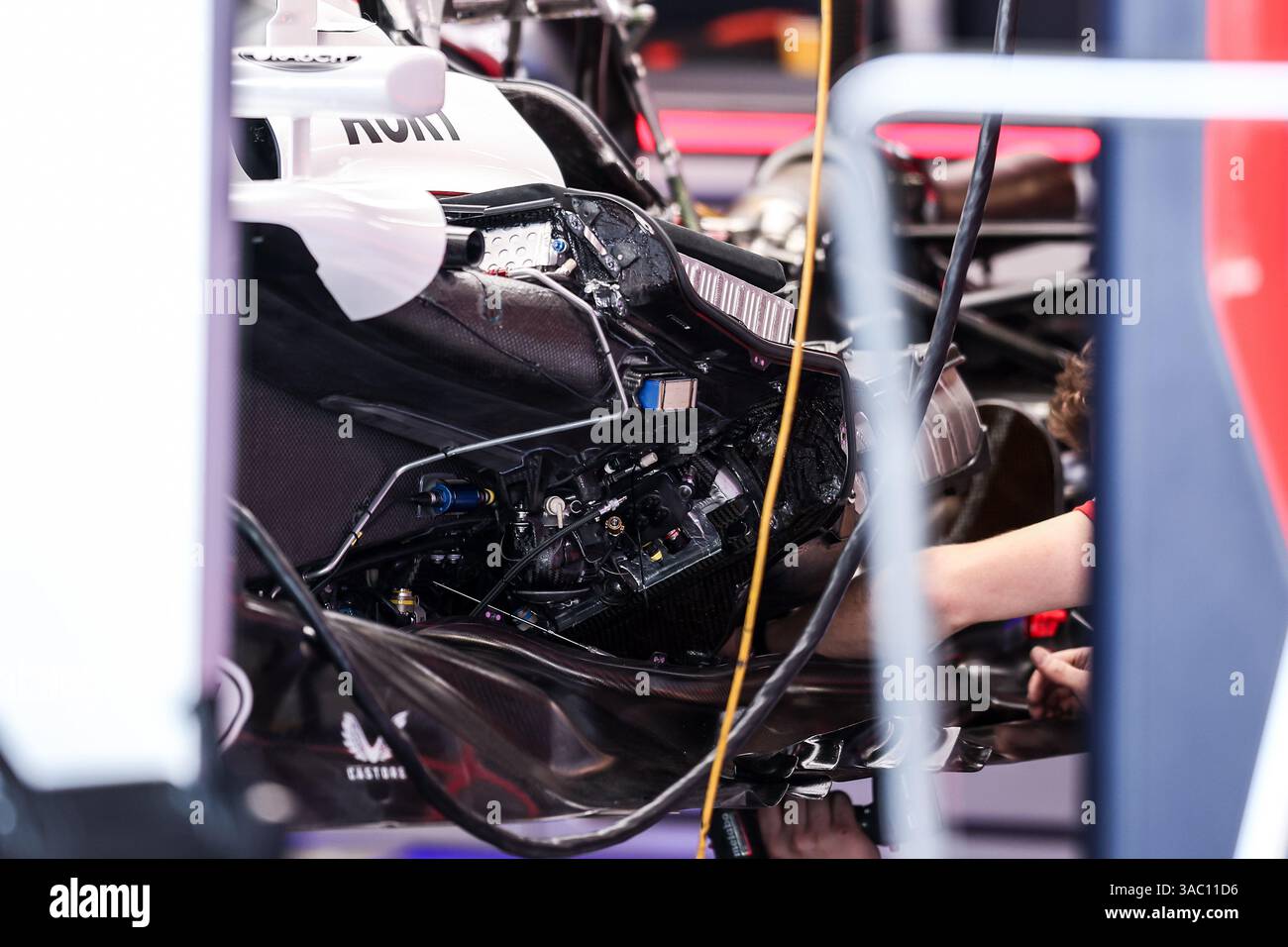 Red Bull Racing RB21, mechanical detail radiatorduring the Formula 1 ...