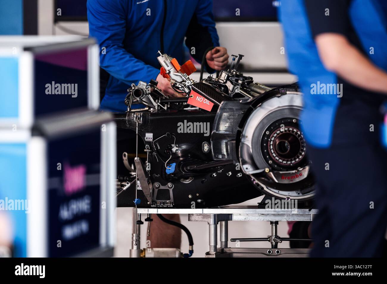 Suzuka, Japon. 03rd Apr, 2025. Alpine F1 Team A525, mechanical detail ...