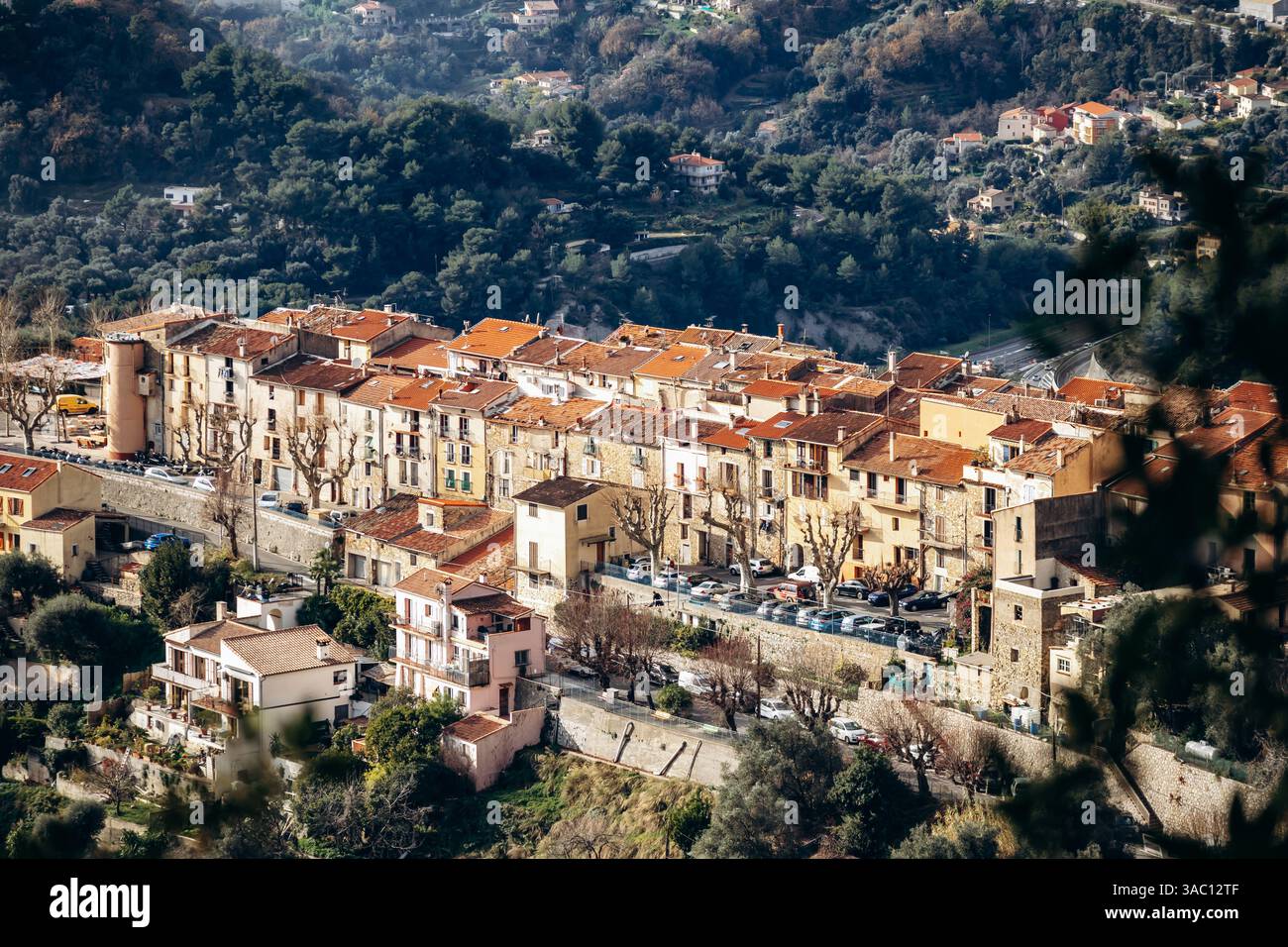 Small village of Castellar, located near Menton, offering picturesque ...