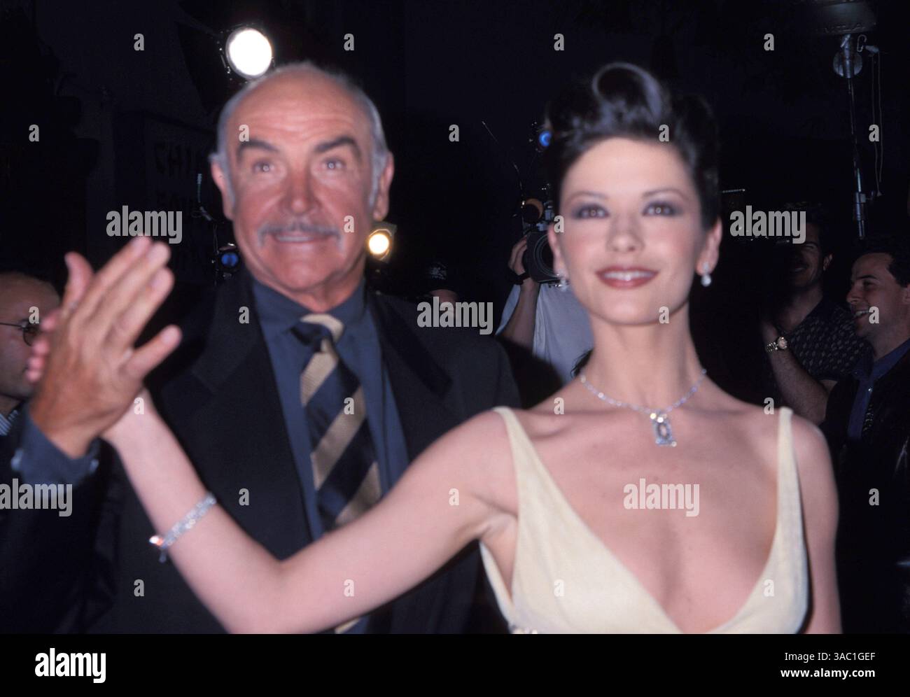 Apr 15, 1999 - Los Angeles, CA, USA - Actors SEAN CONNERY and CATHERINE ZETA JONES at the ...