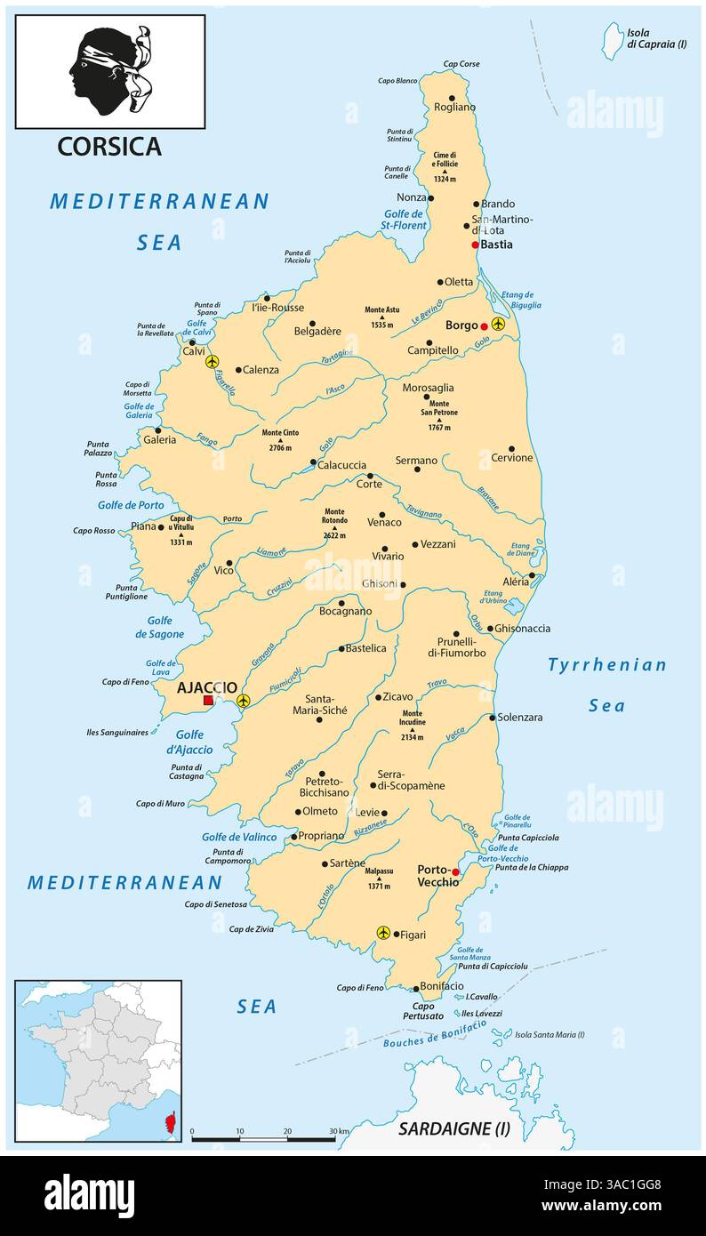 Porto corsica island Cut Out Stock Images & Pictures - Alamy