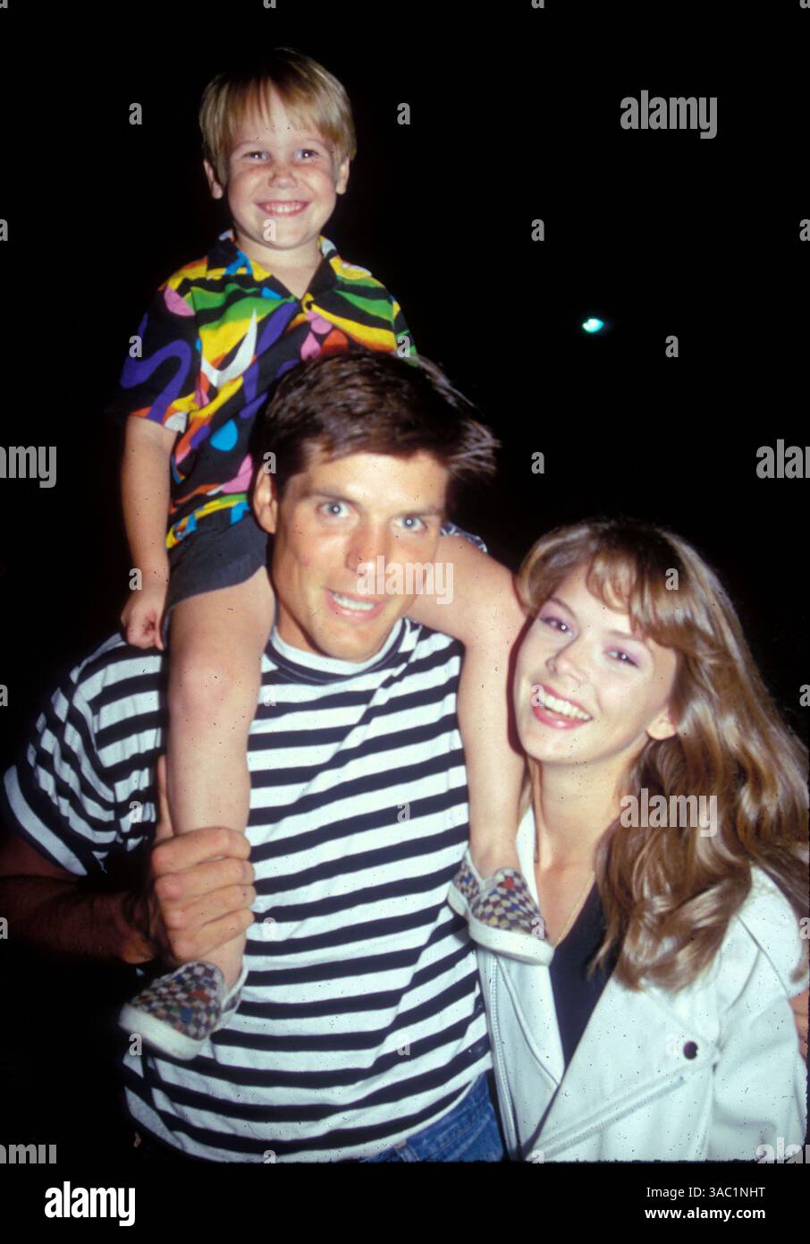 Aug 05, 1989 - Santa Barbara, CA, USA - Actress JULIE CONDRA with DAN ...