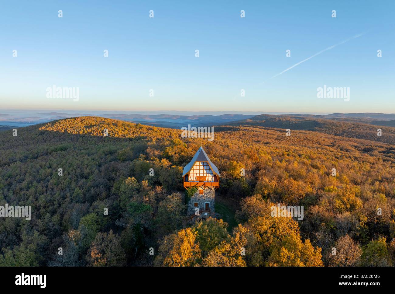 Bujak, Hungary - Amazing fall view about Sasberc lookout tower ...