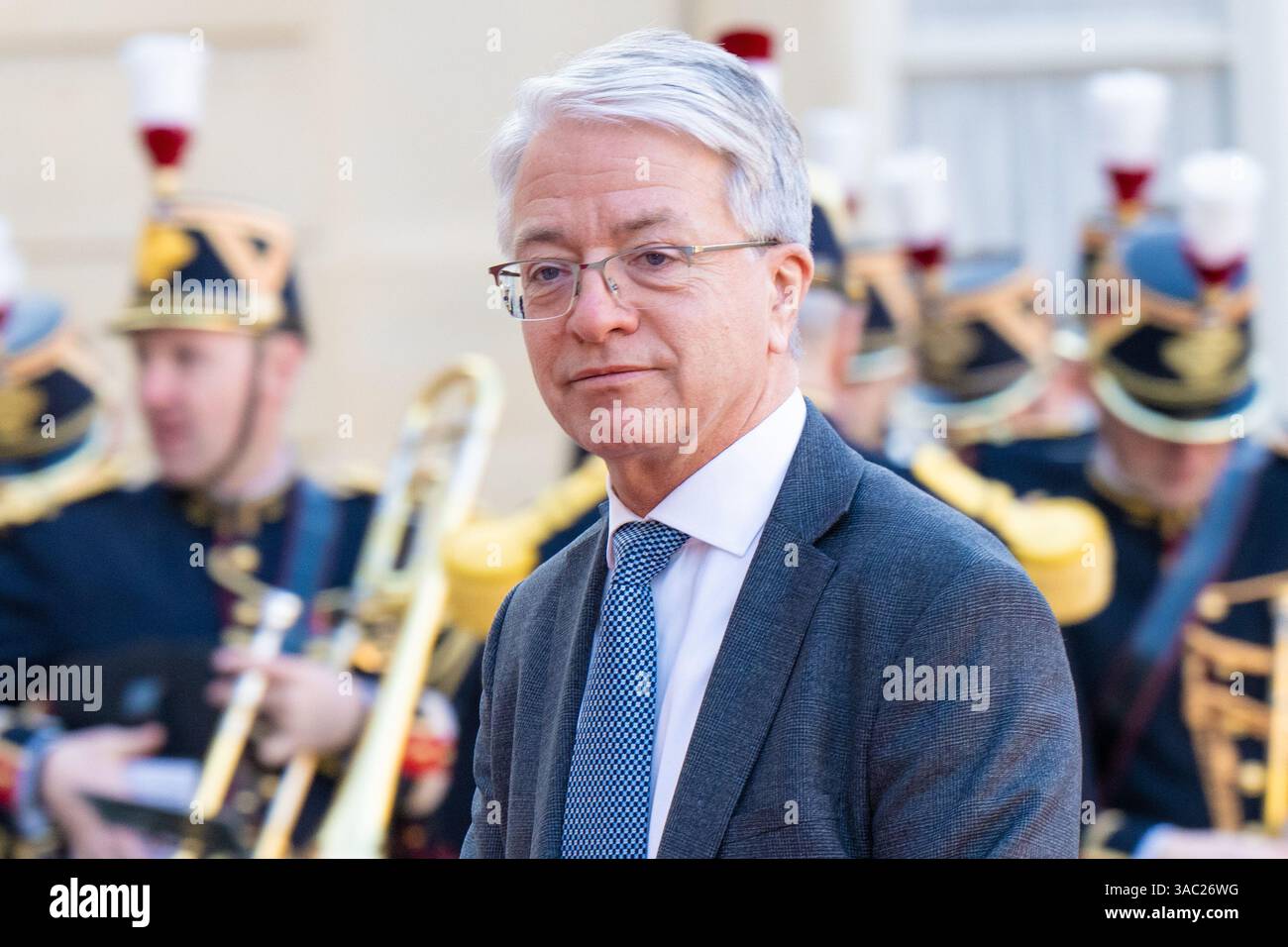 Paris, France. 31st Mar, 2025. BNP Parisbas CEO Jean-Laurent Bonnafe ...