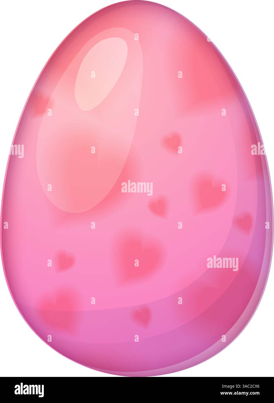 Glossy pink heart soft Stock Vector Images - Alamy