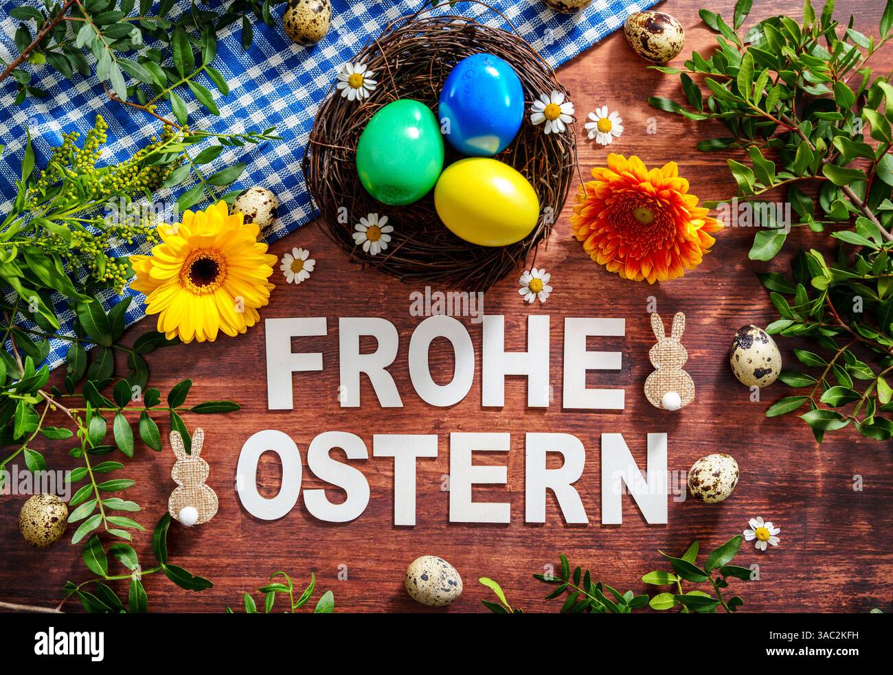 Bavaria, Germany - April 2, 2025: Happy Easter The lovingly designed ...