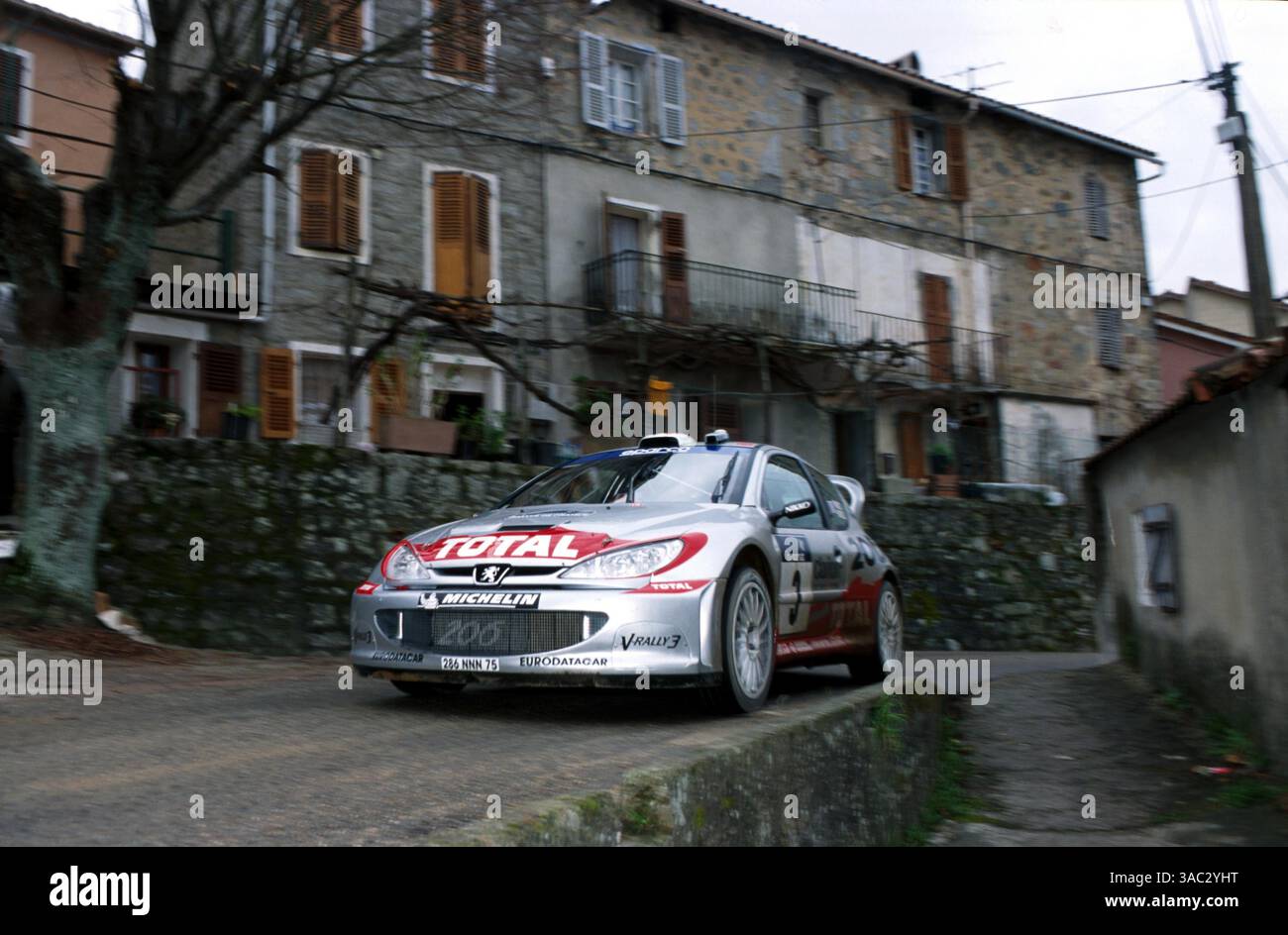 Gilles Panizzi (FRA) Peugeot 206 WRC won the rally.Rallye de France ...