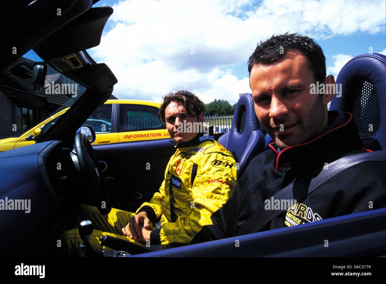 Jordan driver Giancarlo Fisichella (ITA) explained the art of ...