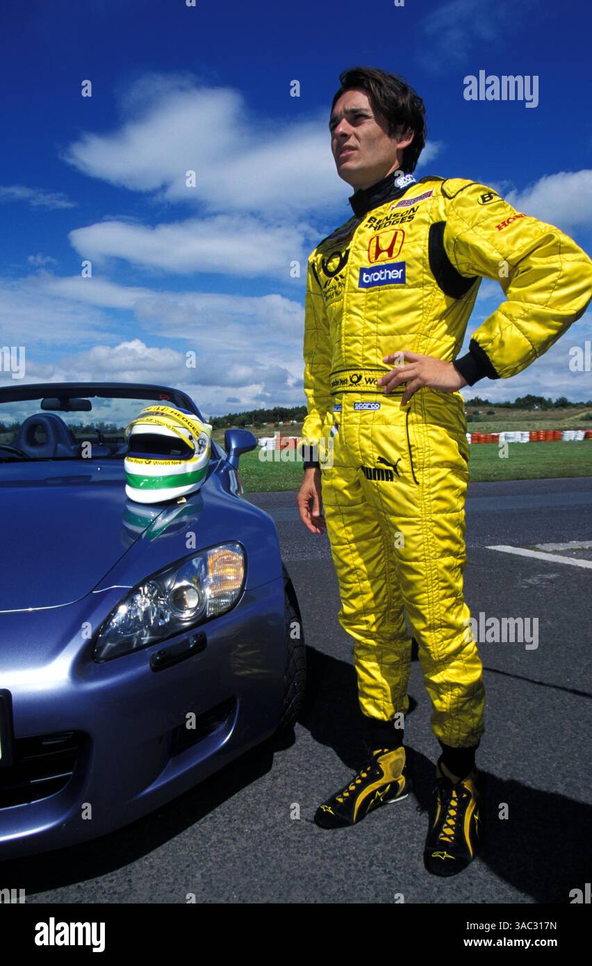 Jordan driver Giancarlo Fisichella (ITA) explained the art of ...