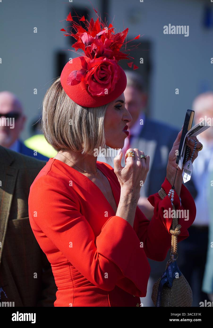 Sarah Jane Dunn on day one of the Randox Grand National Festival at ...